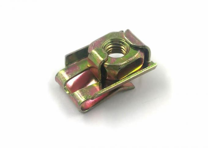 High Strength M6 Cage Nuts Round Holes For Power Distribution Boxes