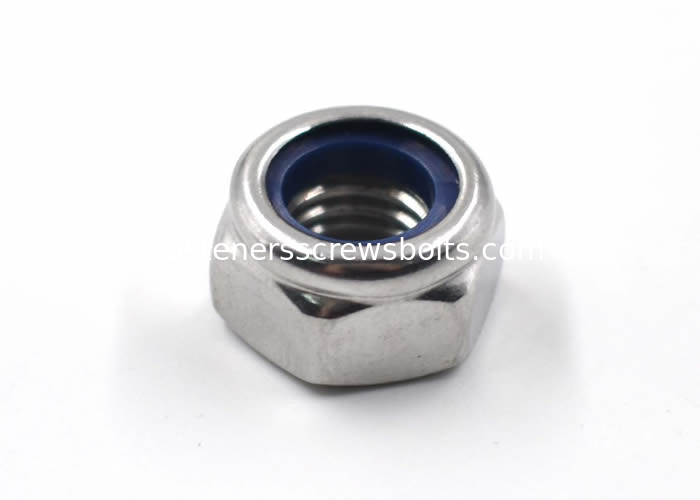 Stainless Steel A2 Prevailing Torque Type Hexagon Thin Nuts with Blue ...